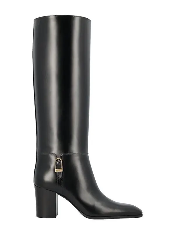 Saint Laurent Julia Leather Boots - Black