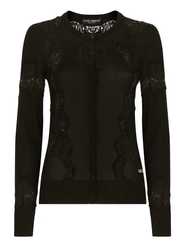 Dolce & Gabbana Cardigan With Buttons - Black