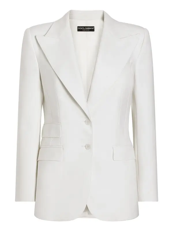 Dolce & Gabbana Single-breasted Turlington Blazer - White