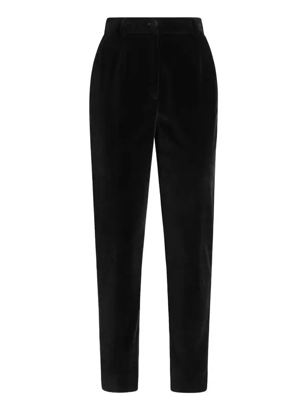 Dolce & Gabbana Tailored Velvet Tuxedo Trousers - Black