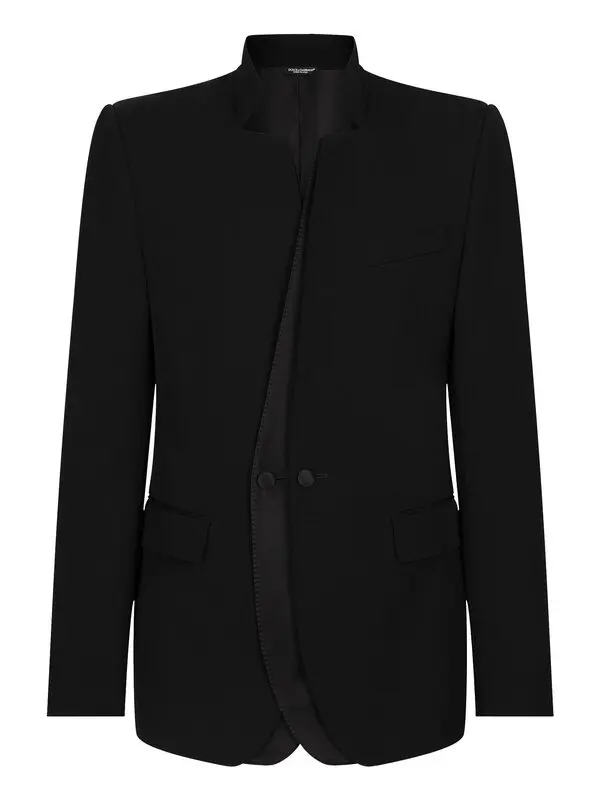 Dolce & Gabbana Single-breasted Wool Jacket - Black