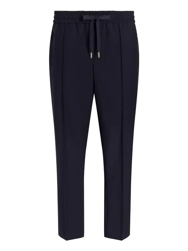 Dolce & Gabbana Wool Jogging Pants - Blue