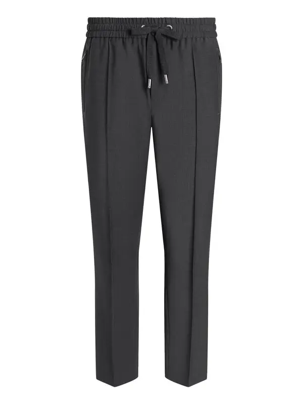 Dolce & Gabbana Wool Jogging Pants - Grey