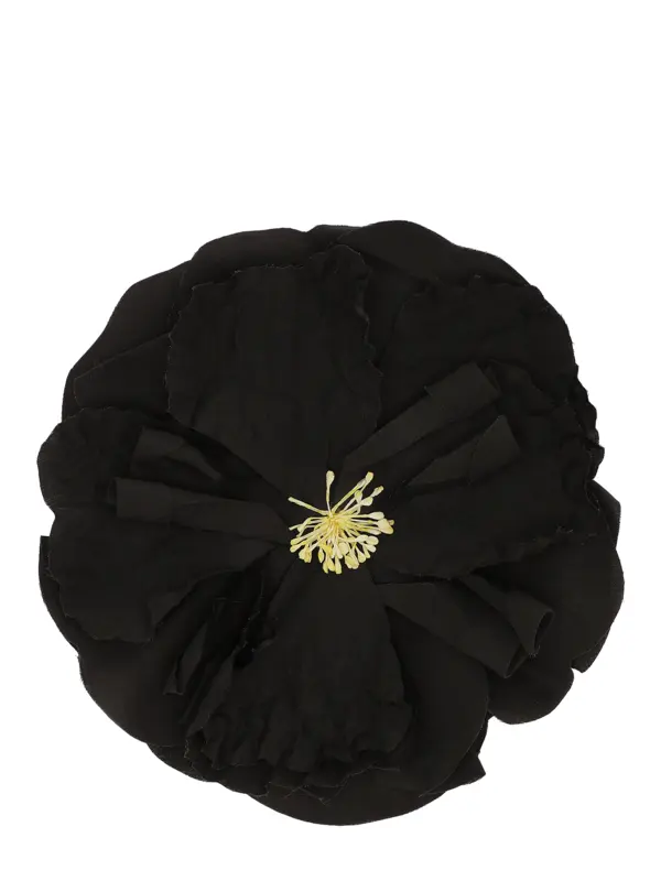 Dolce & Gabbana Floral Poplin Brooch - Brown