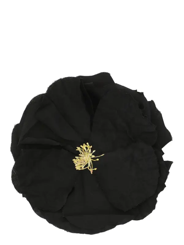 Dolce & Gabbana Floral Brooch - Black