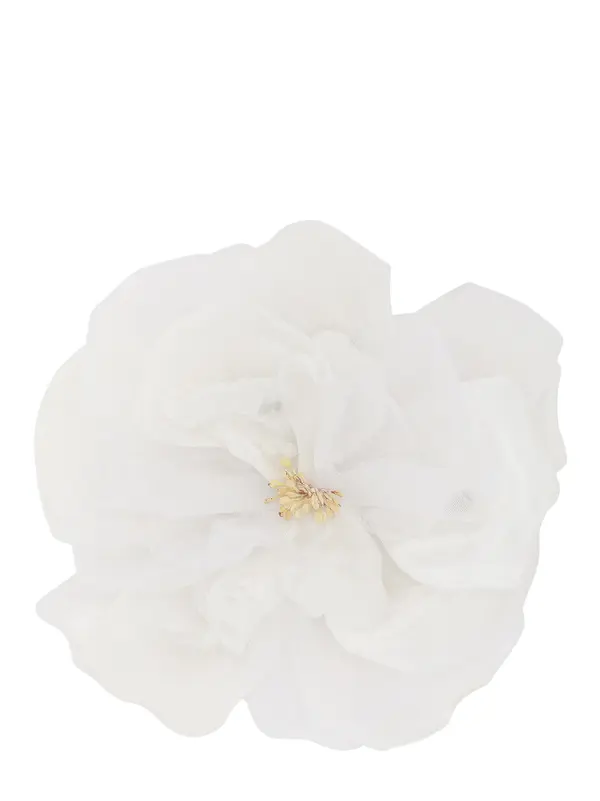 Dolce & Gabbana Floral Brooch - White