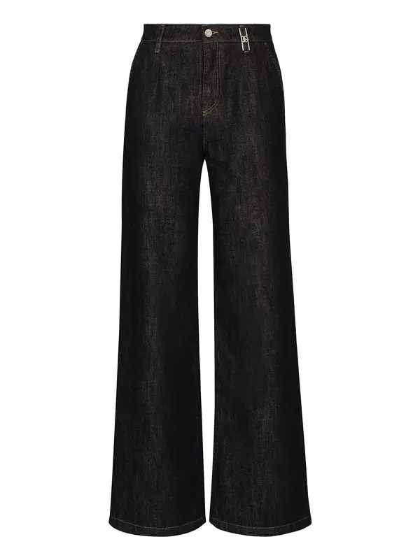Dolce & Gabbana Cotton Denim Palazzo Jeans - Multicolor