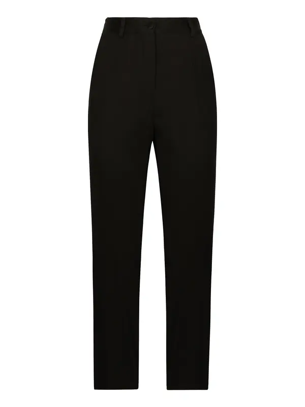 Dolce & Gabbana High-waisted Cigarette Pants - Black