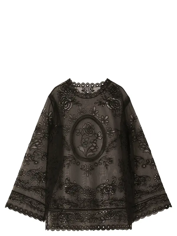 Dolce & Gabbana Crinoline A-line Dress With Embellishment - Black