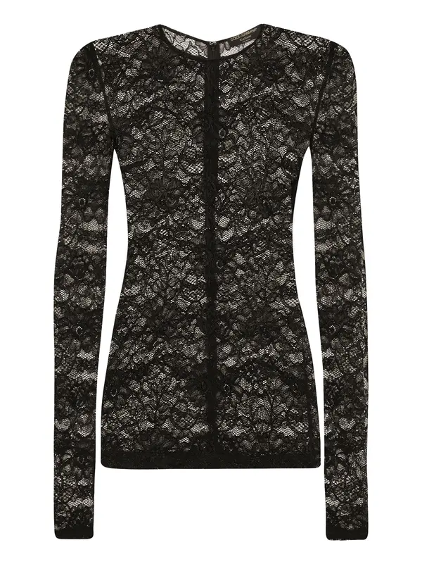 Dolce & Gabbana Lace Top - Black