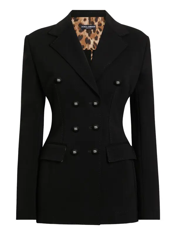 Dolce & Gabbana Double-breasted Turlington Jacket - Black