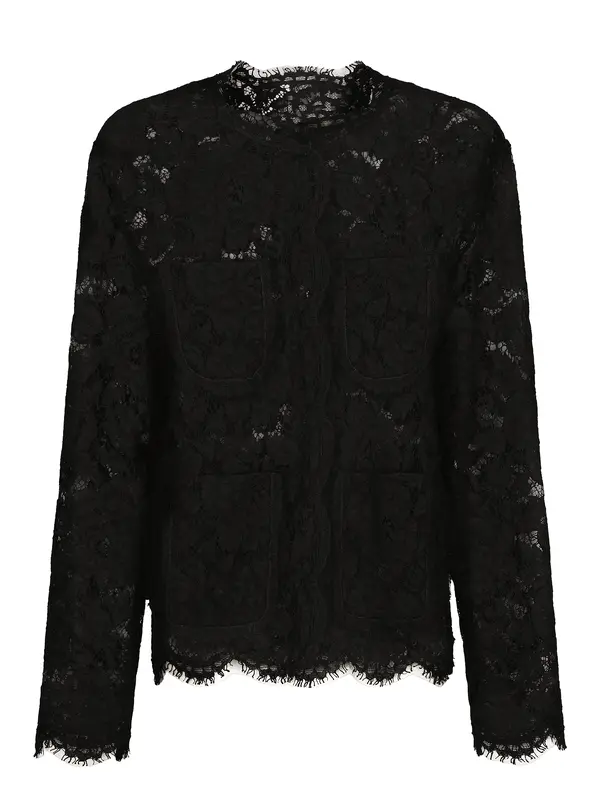 Dolce & Gabbana Lace Jacket - Black
