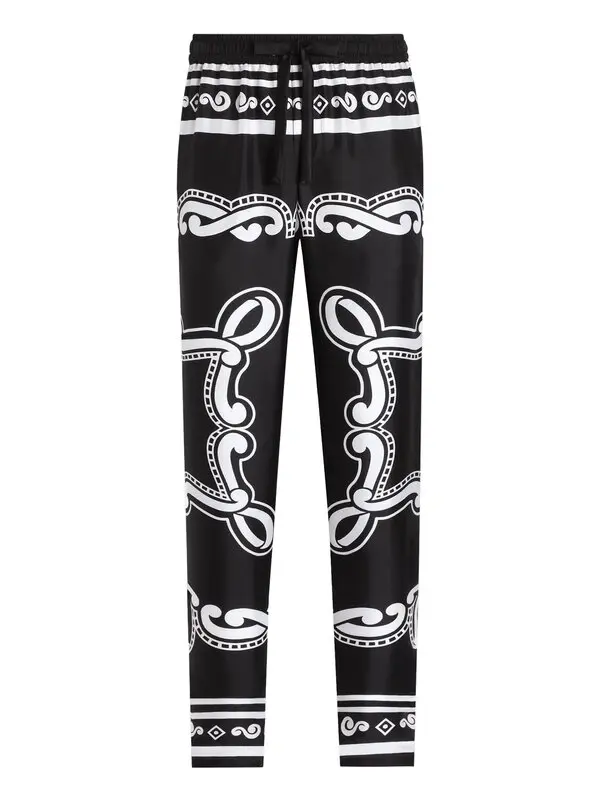 Dolce & Gabbana Silk Pajama Pants - Print