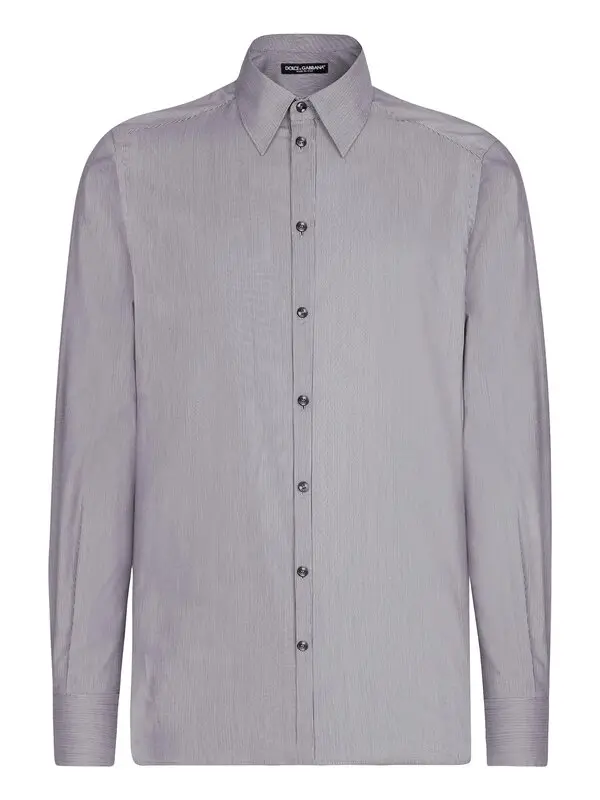 Dolce & Gabbana Cotton Martini-fit Shirt - White