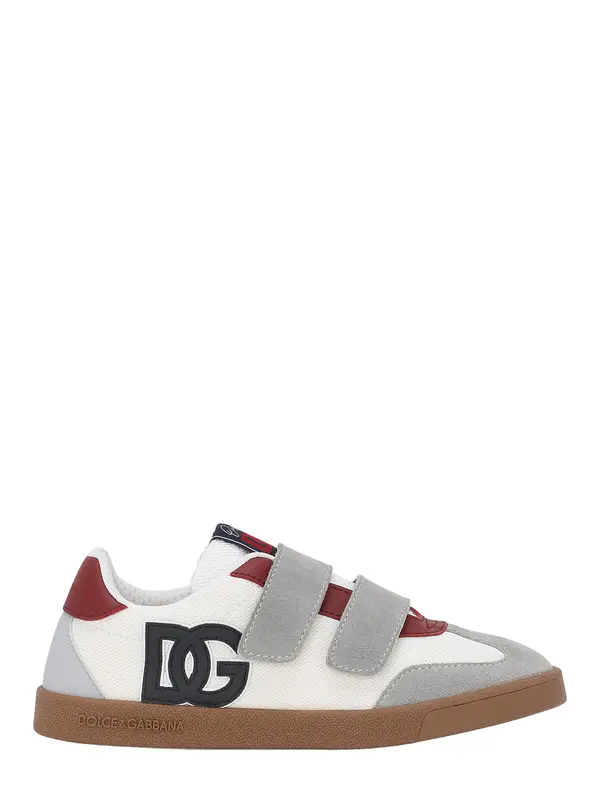 Dolce & Gabbana Original Calfskin Low-top Sneakers With Dg Logo - Multicolor