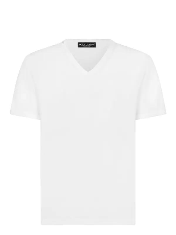Dolce & Gabbana T-shirt Aus Baumwolle - White