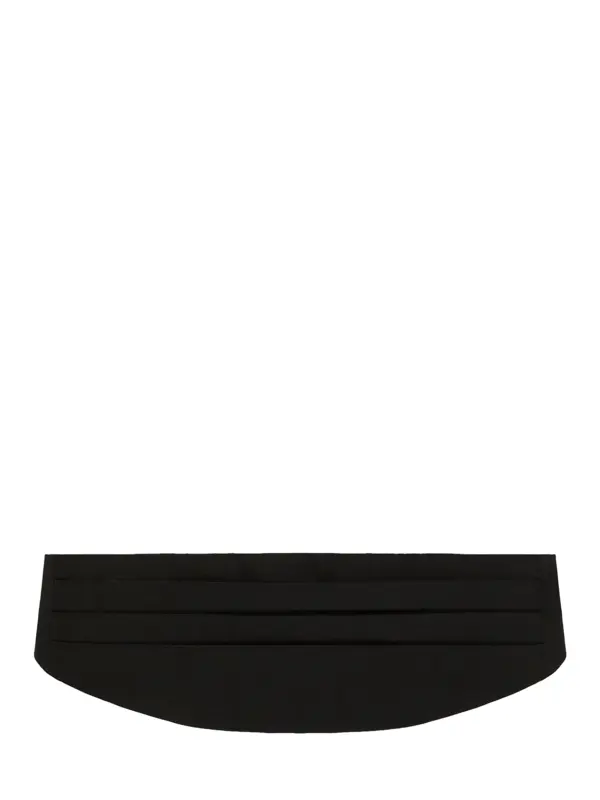 Dolce & Gabbana Silk Satin Cummerbund - Black