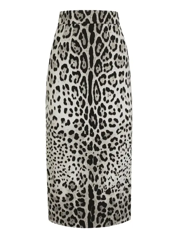 Dolce & Gabbana Leopard Pencil Skirt - Print