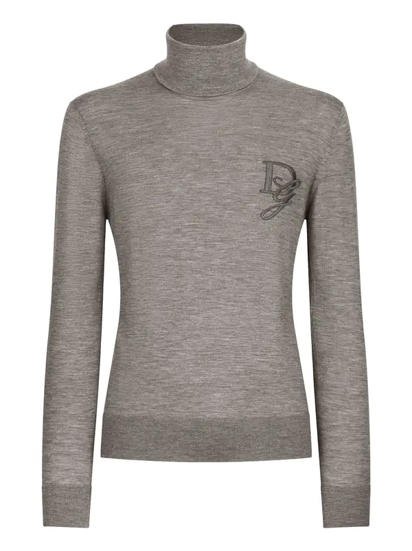Dolce & Gabbana Cashmere Turtleneck Sweater - Grey