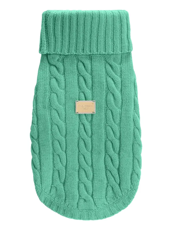 Dolce & Gabbana Wool Dog Sweater - Green
