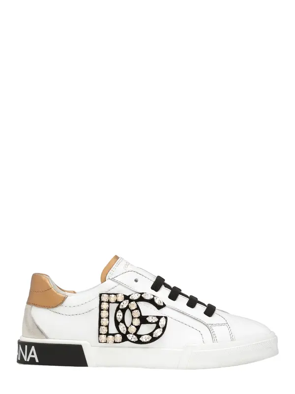 Dolce & Gabbana Portofino Vintage Sneakers - White