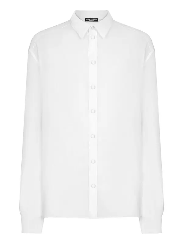 Dolce & Gabbana Silk Shirt - White