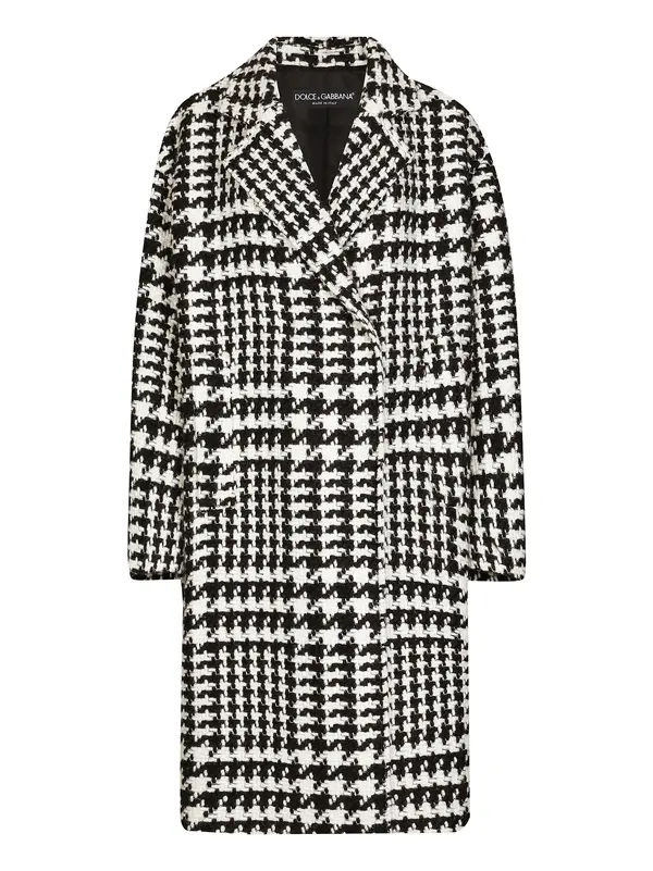 Dolce & Gabbana Oversize Houndstooth Coat - Multicolor