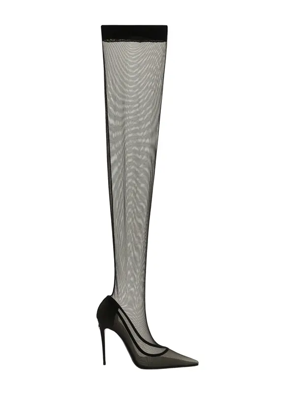 Dolce & Gabbana Lollo Thigh-high Boots - Black
