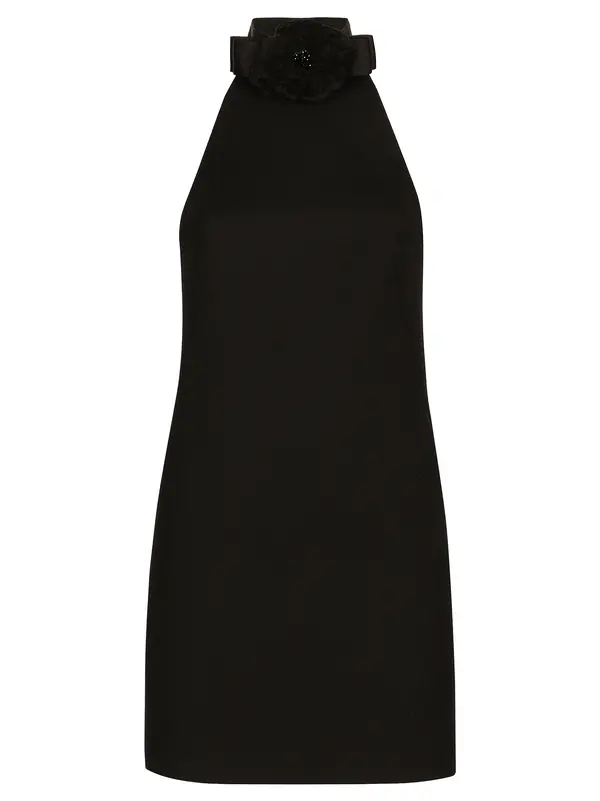 Dolce & Gabbana Mini Woolen Dress - Black