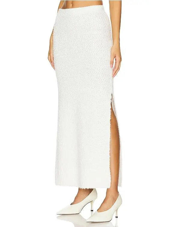 Lpa Evan Maxi Knit Skirt - Winter White