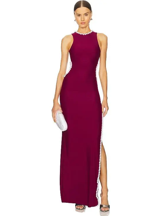 MARIANDREE GAITAN Kelly Dress - Burgundy