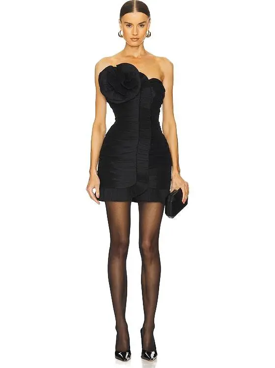 Ronny Kobo Daniel Mini Dress - Jet Black