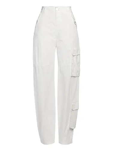 Pinko Cotton Cargo Pants - White