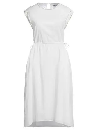 Peserico Midi Flared Dress - White