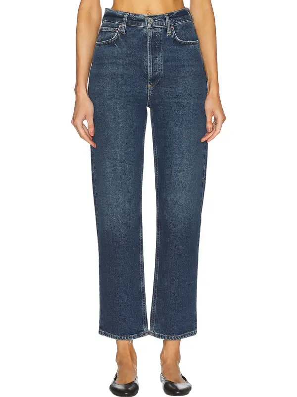 AGOLDE 90's Pinch Waist Crop Jeans - Solace