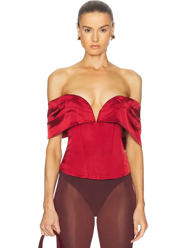 Lpa Ilaria Corset Top - Red