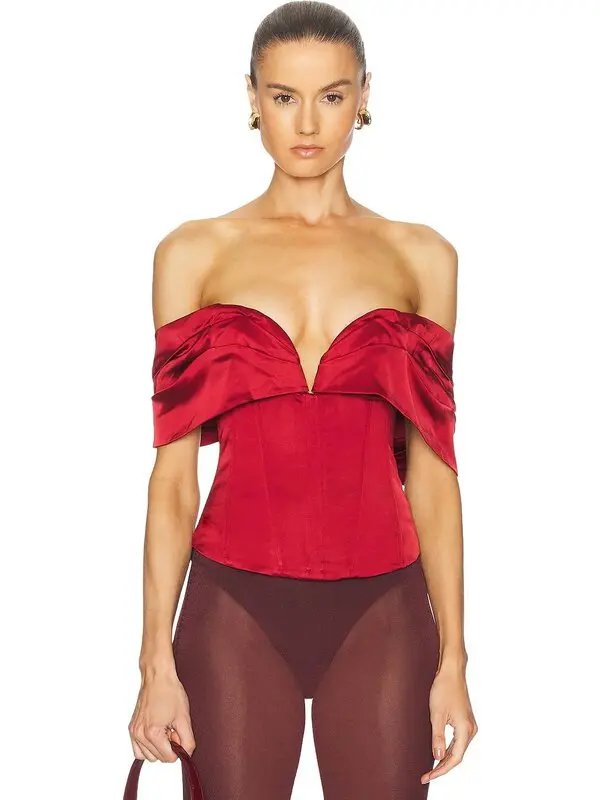 Lpa Ilaria Corset Top - Red