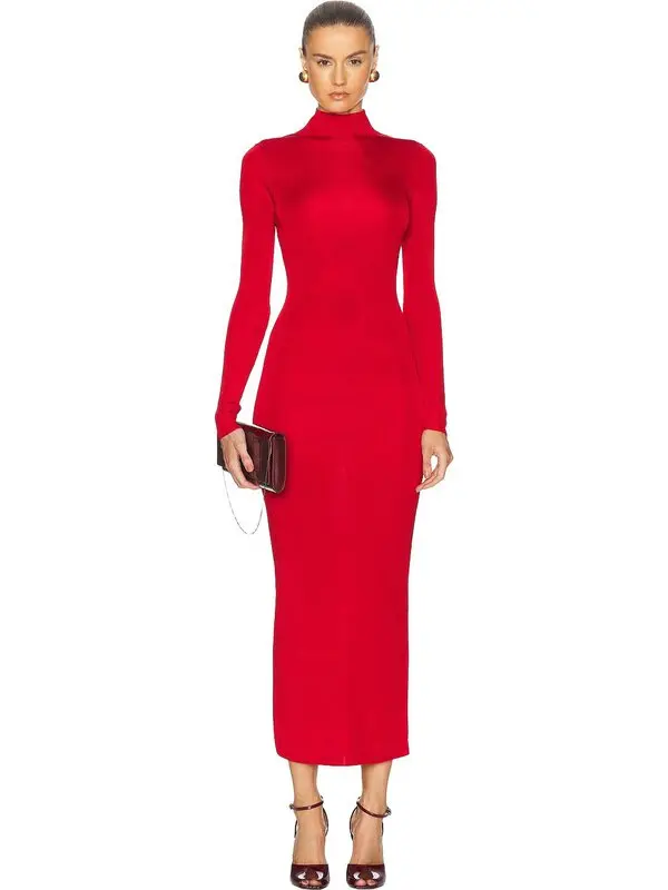 L'academie By Marianna Syndi Maxi Knit Dress - Red