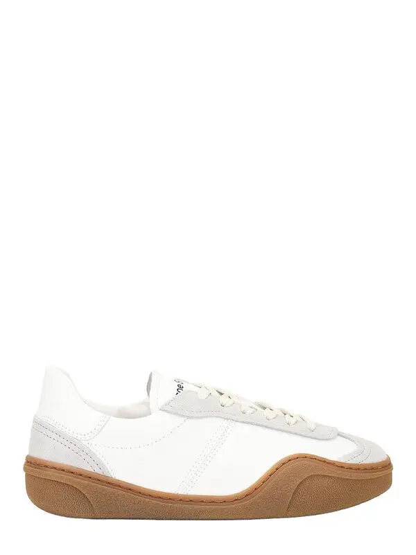 Acne Studios Bars W Low Sneakers - White & Brown
