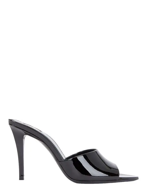 Saint Laurent Giqua Mule Sandal - Nero