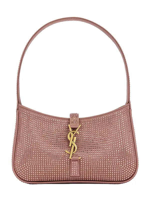 Saint Laurent Mini Le 5 A 7 Hobo Bag - Elderberry