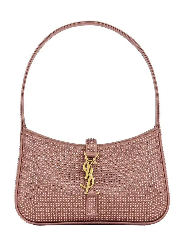 Saint Laurent Mini Le 5 A 7 Hobo Bag - Elderberry