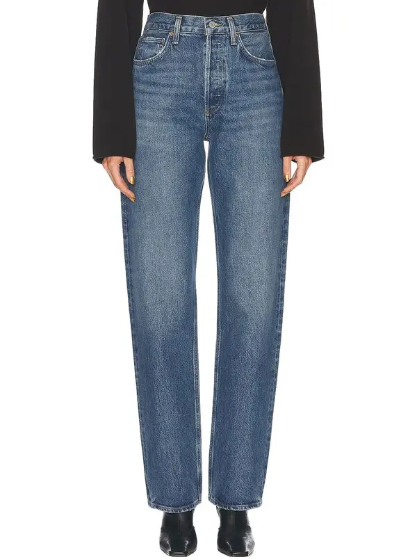 AGOLDE Kelly High Rise Relaxed Straight Jeans - Essence