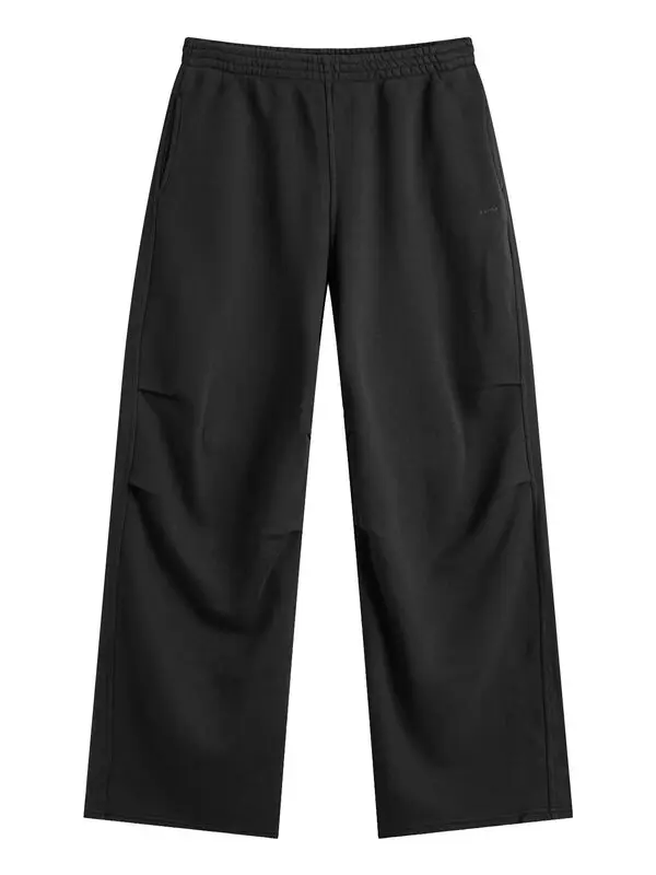 SKIMS Lofty Garment Dye Fleece Boxer Sweatpants - Washed Onyx