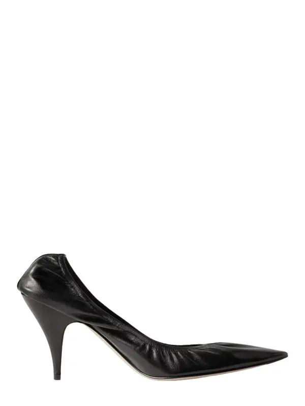 THE ROW Liisa Leather Pumps - Black