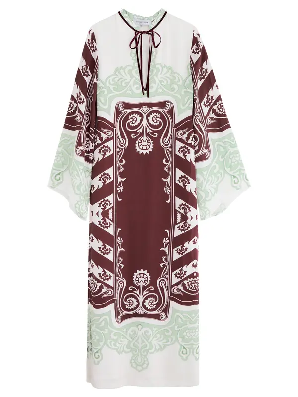 Lug Von Siga Lilah Printed Maxi Dress - Red