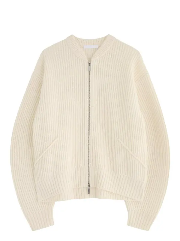 Helmut Lang Apex Ribbed Wool-blend Jumper - Ivory