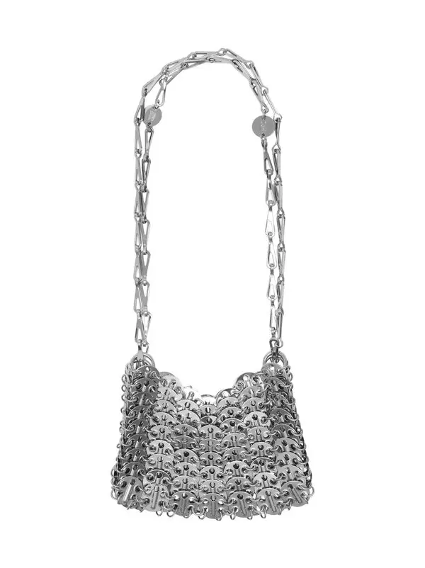 Rabanne 1969 Nano Disc Shoulder Bag - Silver