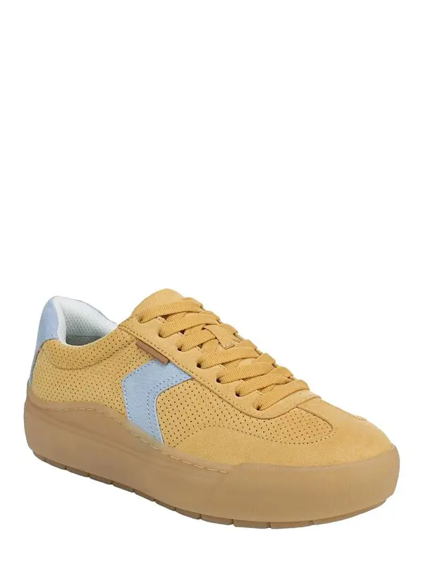 Dr. Scholl'S Low-top Sneaker - Yellow Perforated