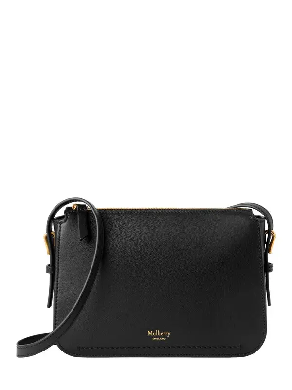 Mulberry Clovelly Leather Crossbody Bag - Black